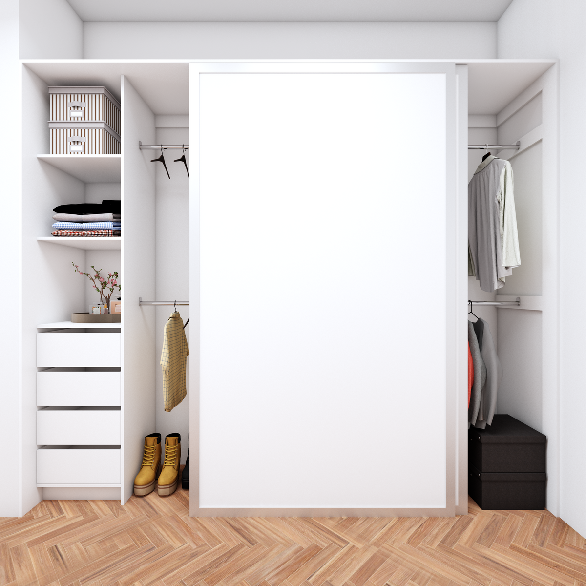 Customizable Classic Built In Robe With 2 Sliding Doors – My Robes