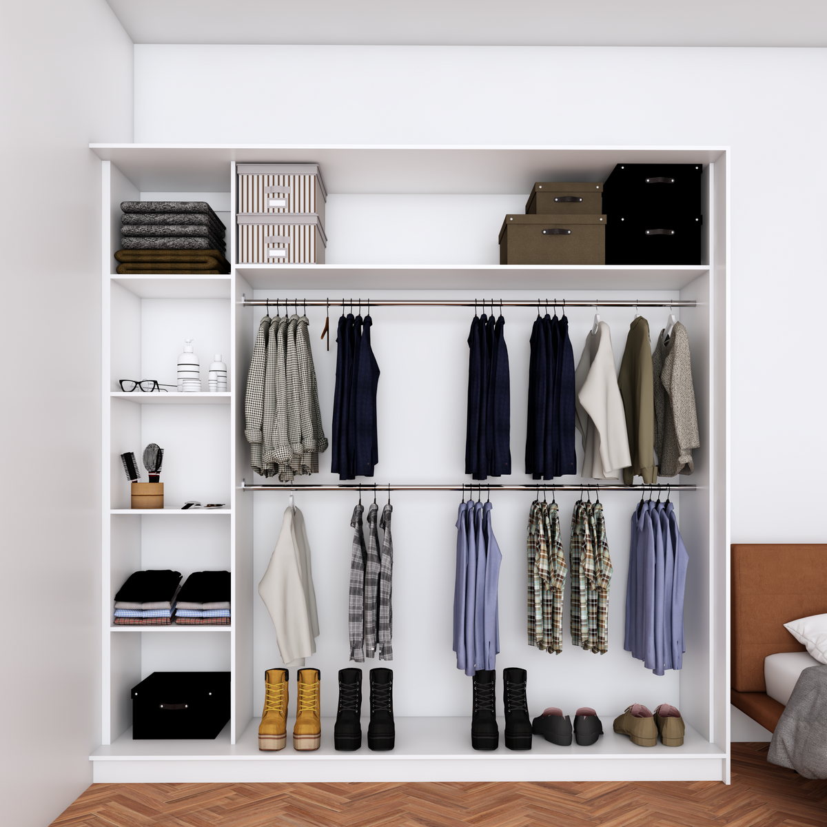 Customizable Stand Alone Sliding Door Wardrobe #3 – My Robes