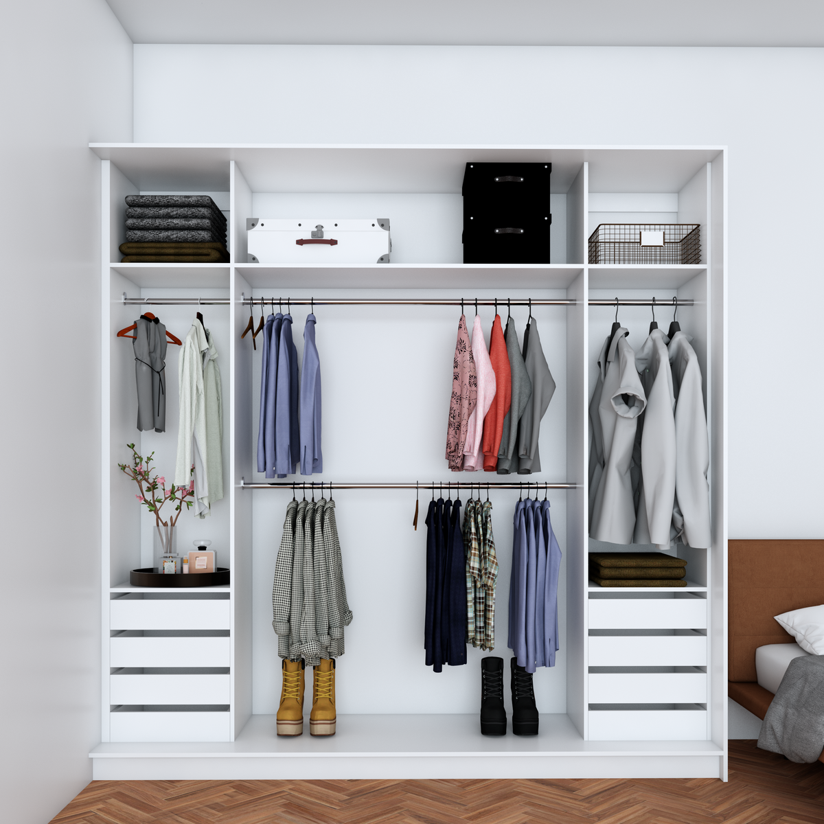 Customizable Stand Alone Sliding Door Wardrobe #4 – My Robes