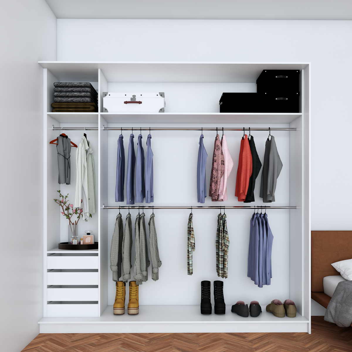 Customizable Stand Alone Sliding Door Wardrobe #7 – My Robes