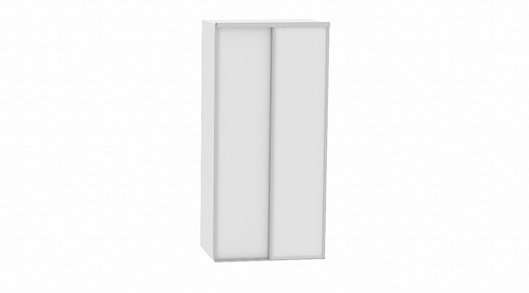 2 Sliding Mirror doors with white frames – My Robes