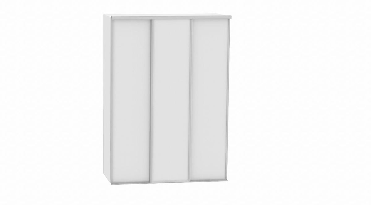 3 Sliding Mirror doors with white frames – My Robes